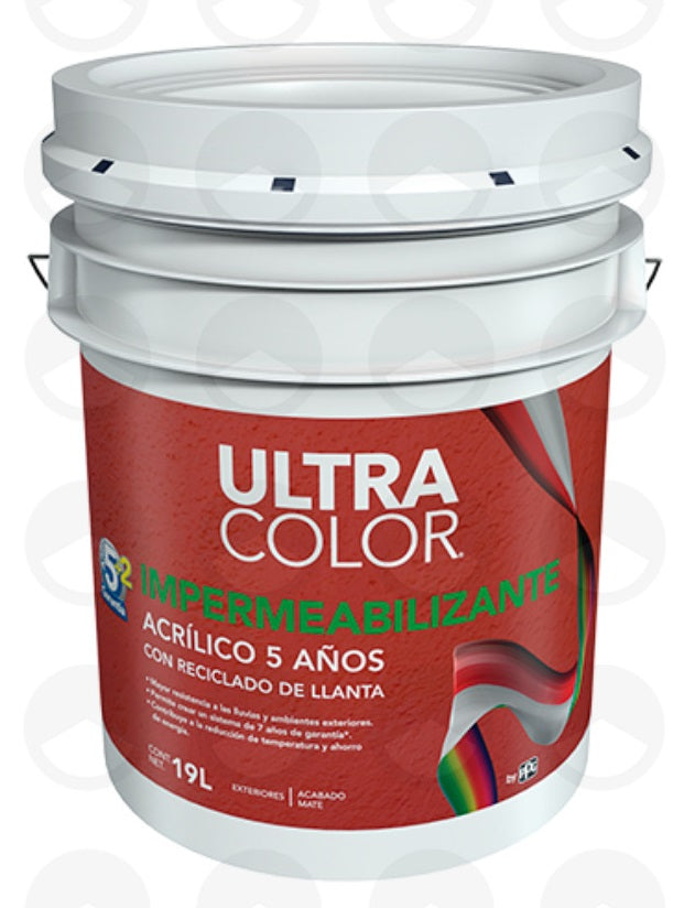 ULTRACOLOR IMPER REC 5 AÑOS ROJO 19 L – EL CRUCERO DE TEHUACAN S DE RL ...